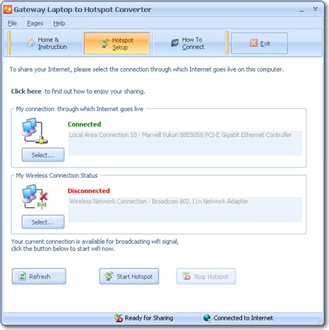 Gateway Laptop To Hotspot Converter İndir
