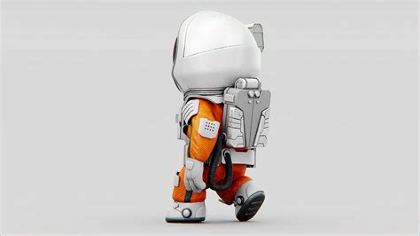 Toon Astronaut Cv 200 Auto Rig Pro Rigged For Mixamo Unreal Engine Unity Blender Market
