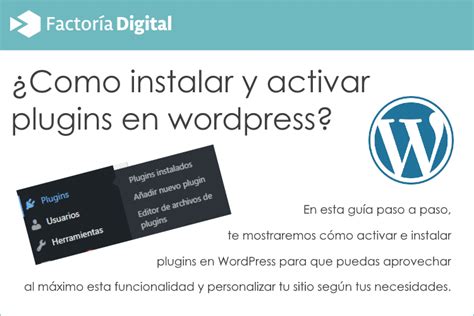 Como Instalar Y Activar Plugins En Wordpress Factoríadigital Hosting