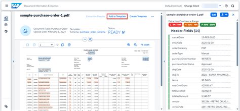 Create Template For Purchase Order Documents Sap Tutorials