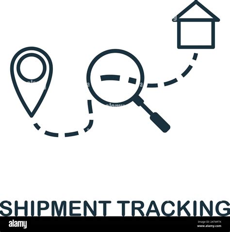 Shipment Tracking Line Icon Thin Design Style From Logistics Delivery Icon Collection Simple