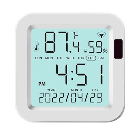 Smarsecur WiFi Temp Humidity Sensor Real Time Monitoring Remote At Piece Relative