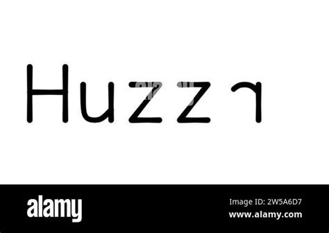 Huzzah Handwritten Text Animation In Various Sans Serif Fonts And Weights Stock Video Footage