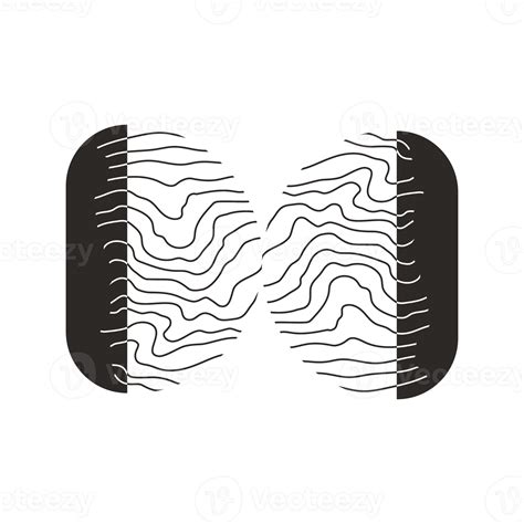 Lines And Shapes Contour Abstract For Graphic Composition Creative And