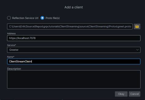 c grpc service with client streaming grpc tutorials