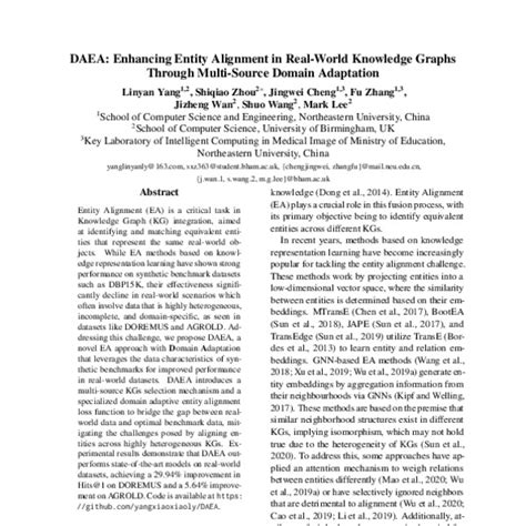 Daea Enhancing Entity Alignment In Real World Knowledge Graphs Through