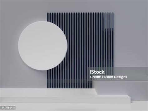 기하학적 모양 최소 개념의 추상적 인 흰색 배경 3d 렌더링 0명에 대한 스톡 사진 및 기타 이미지 0명 구도 단일 이미지 Istock