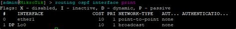 Cisco To MikroTik Command Translation OSPF StubArea Net