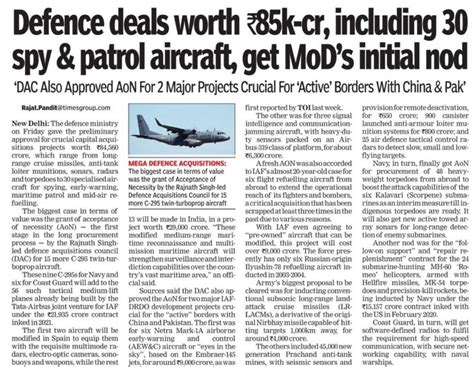 Anil Kishan Zutshi ☁ On Linkedin Defence Ministrys Nod For Capital