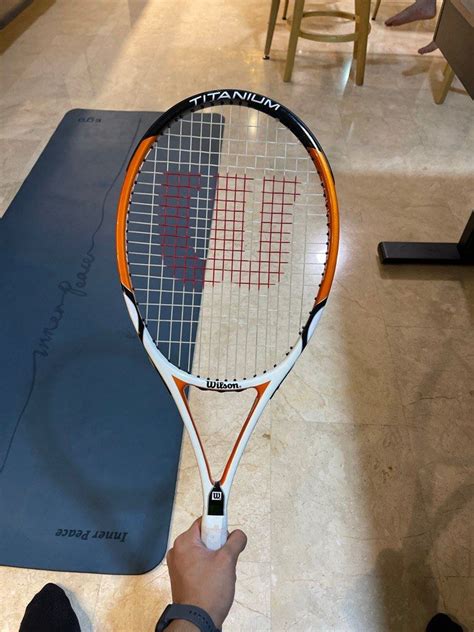Wilson Titanium Six One Comp Tennis Racket Sports Equipment Sports