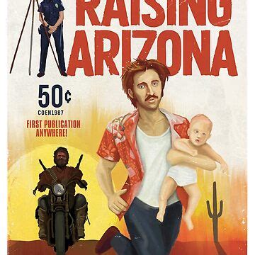 Raising Arizona Alternative Movie Poster Coen Brothers Pulp Book