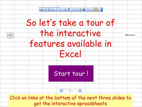 Ppt Interactive Excel Spreadsheets A Visualization Tool For