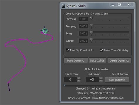 Dynamic Chain For 2011 For Maya Free Dynamics Scripts Plugins Downloads For Maya
