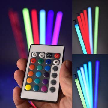 NYVI LED Dekolicht LED RGB Leuchtstab mit Fernbedienung - Lichtstab mit ...