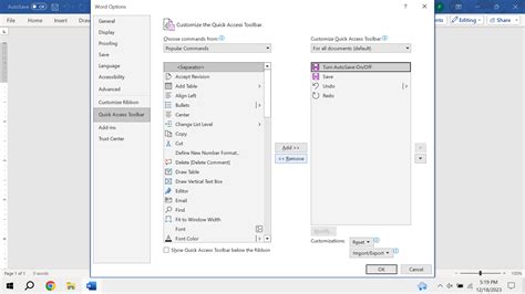 How To Get Rid Of Autosave In Microsoft Word Quick Access Toolbar Microsoft Qanda