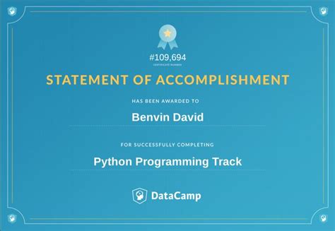 Benvin David On Linkedin Datacamp Started Learn Python Datascience Long Towards Firststep
