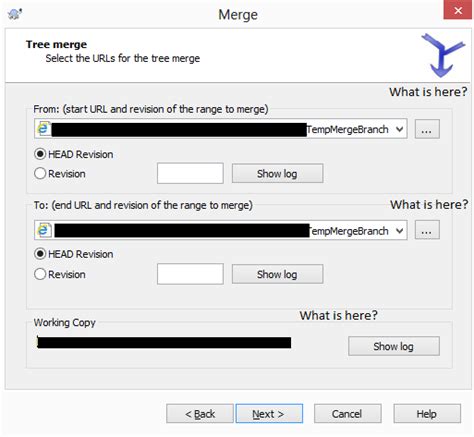 Svn Tortoisesvn Subversion 18 Merge No More Reintegrate A Branch