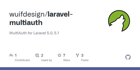 Github Wuifdesignlaravel Multiauth Multiauth For Laravel 50 51