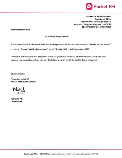 Vidhi Anand Pant On Linkedin Internshipjourney Pocketfm