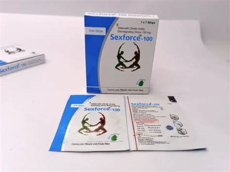Sexforce Sildenafil Citrate 100mg Orally Disintegrating Strips At ₹ 2200 Pack Oral Jelly In