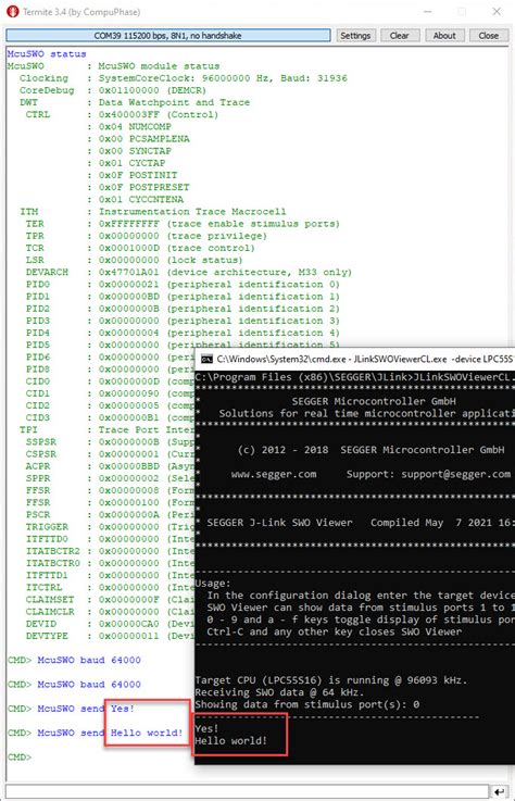 Sending Swo Data Mcu On Eclipse