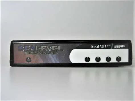 SEALEVEL SEALINK USB TO 4 Port RS 232 DB9 Serial Interface Adapter 2401 Used 55 25