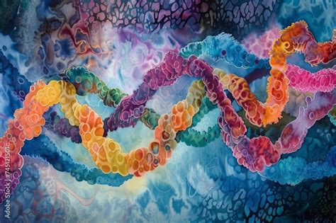 Cellular Communication Intricate Signaling Pathways Within A Cell With Vibrant Hues Depicting