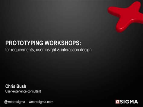 Group Prototyping Workshops Ppt