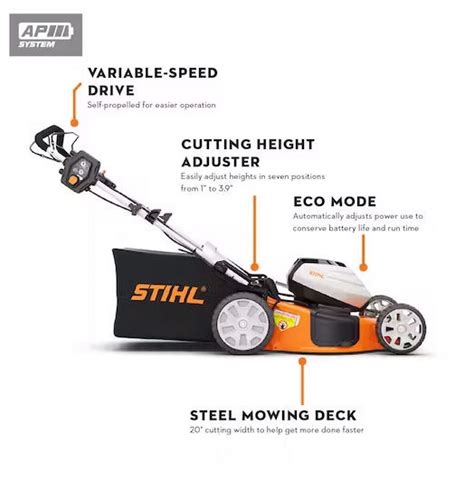 Stihl Lawn Mower Rma V Self Propelled Skin Only Cm Cut Battery Ee Day Sons