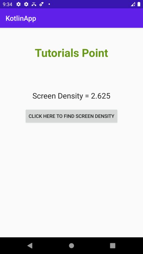 How To Get The Screen Dpi Programmatically In Android Using Kotlin
