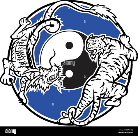 Yin Yang Dragon Tiger Wallpaper
