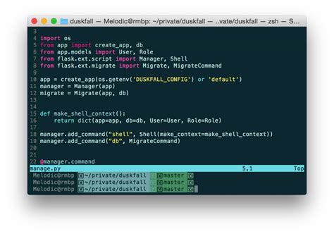 macos os x terminal when enter exit vim nano it looks like head tail