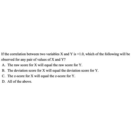 Solved If The Correlation Between Two Variables X ﻿and Y ﻿is