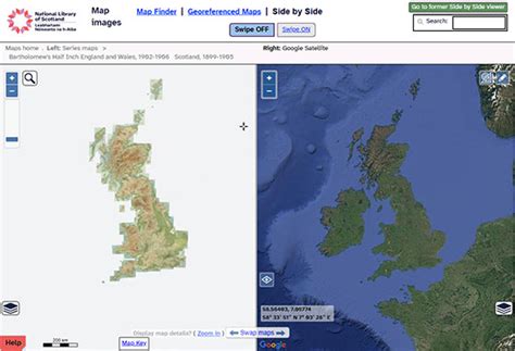 Side By Side Georeferenced Maps Viewer Map Images National Library Of Scotland