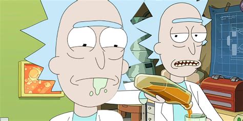 Rick And Mortys Flask Mystery Explained What Rick Is Actually Drinking