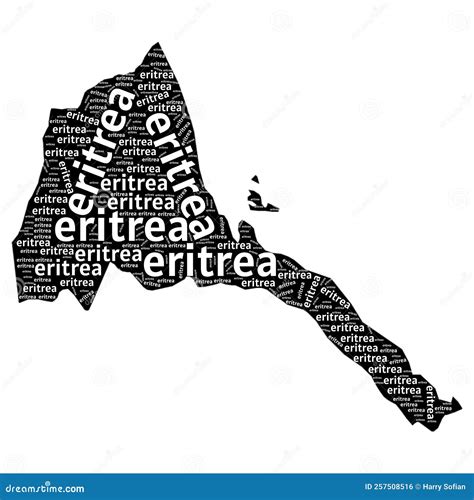 Location Of Eritrea On The World Map Marked With Eritrea Flag Pin Vector Illustration