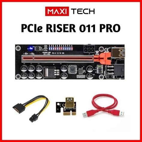 Promo Pcie Riser 011 Pro 10 Kapasitor Terbaru Diskon 15 Di Seller