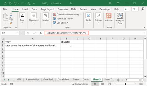 How To Count Characters In Microsoft Excel Cells
