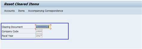 SAP FI Reset AP Cleared Items