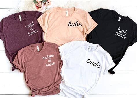 Brides Babes Bride And Babe Bachelorette Party Babe T Shirt Bride