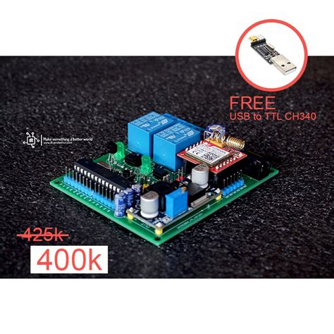Jual Gsm Pcb Controller Saklar Sms Iot Board Projek Arduino Sim800l