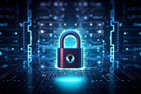 Premium Ai Image Lock Icon And Internet Network Security Technology