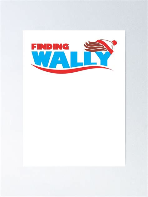 Finding Wally Poster For Sale By Umbertovicente Redbubble