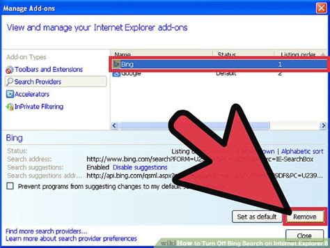 How To Turn Off Bing Search On Internet Explorer Steps