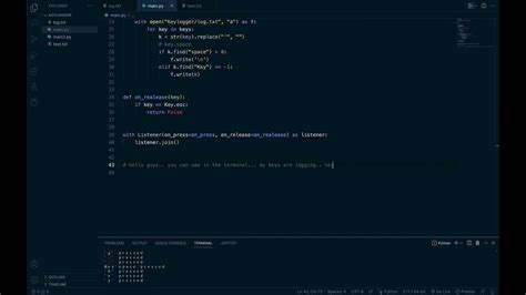 Python Programming Tutorial Key Logging Pynput Library New 2022 Youtube
