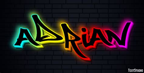 Adrian Text Effect And Logo Design Name