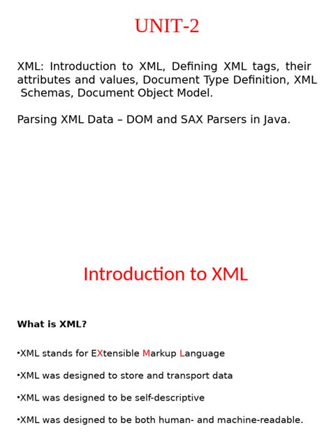 Wt Unit Ii 2 Pdf Xml Schema Xml