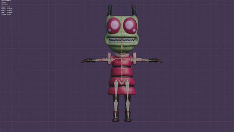 Invader Zim Rigged 3d Model Model Turbosquid 2007738
