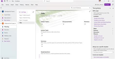 How To Organize OneNote For Project Management At Work