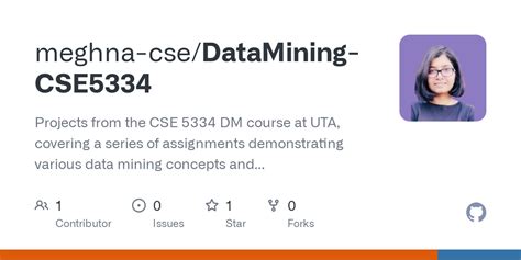 Github Meghna Csedatamining Cse5334 Projects From The Cse 5334 Dm Course At Uta Covering A